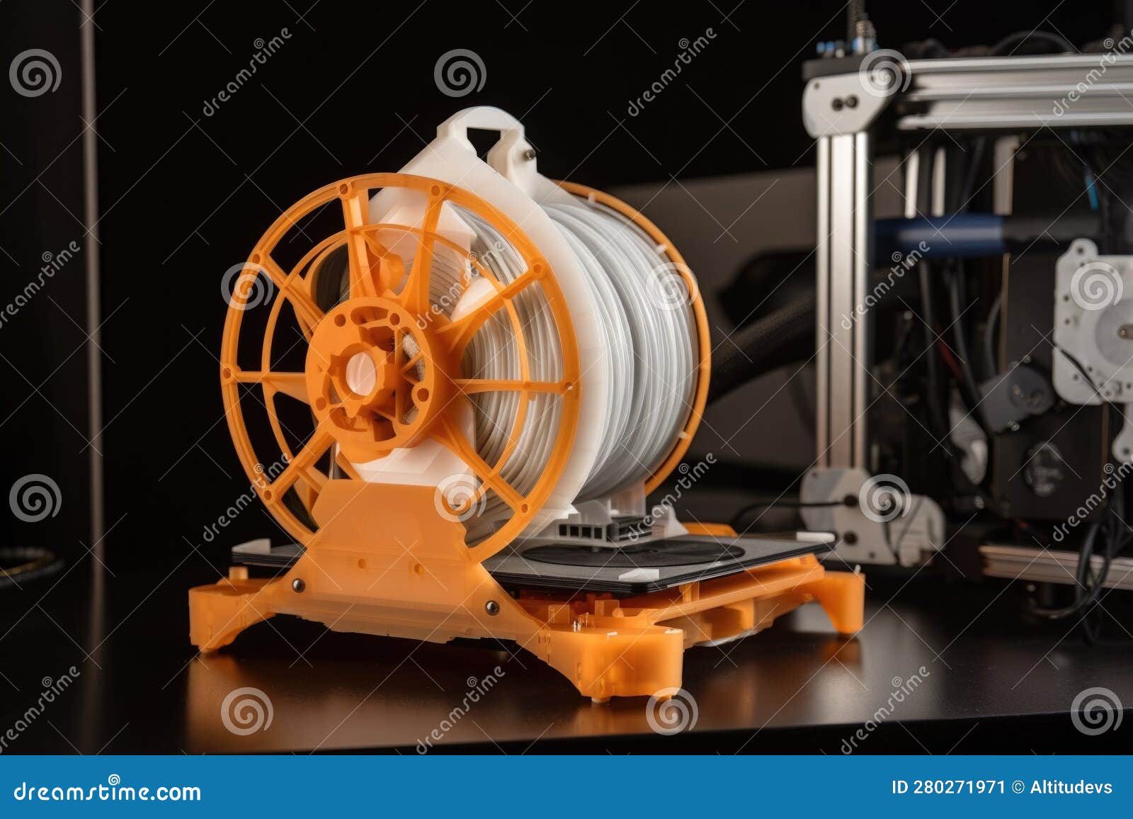3d Printing Robot, with Extruder Head and Nozzle Printing on Roll of ... 3d Printing Robot, with Extruder Head and Nozzle Printing on Roll of ...