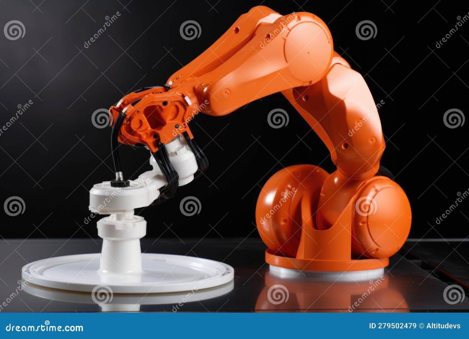 3d Printing Robot, with Its Arm Moving Back and Forth To Create New ...