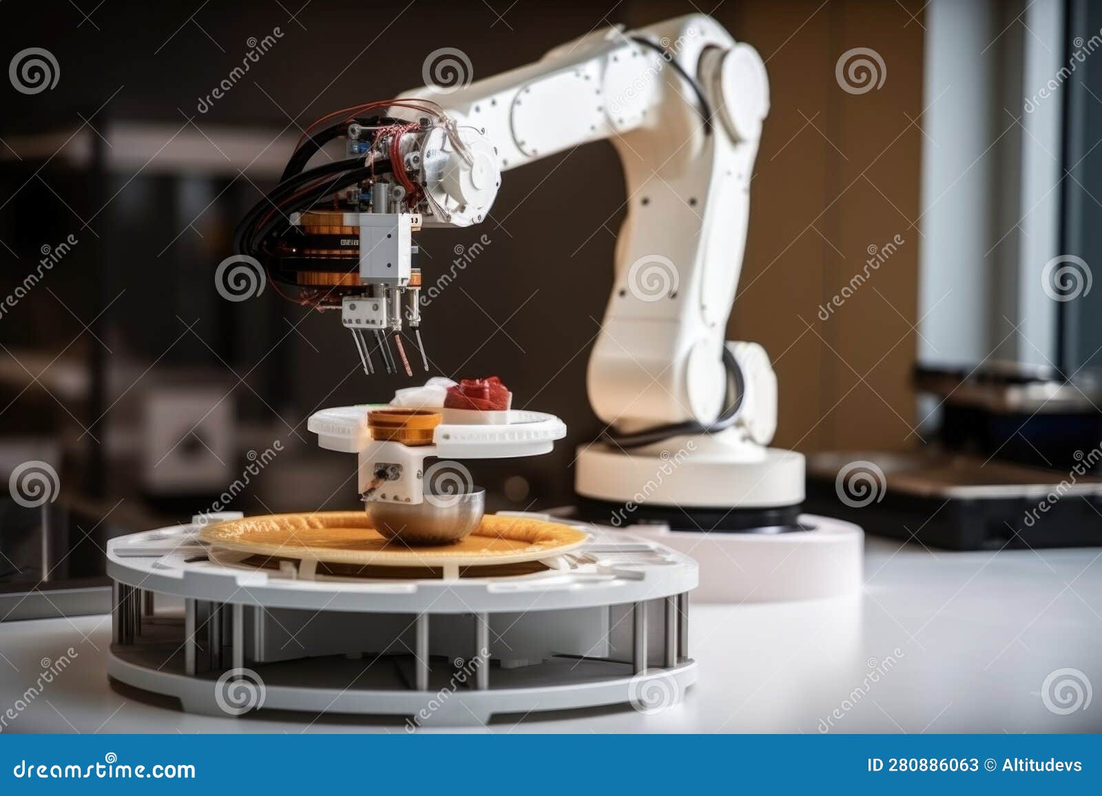 3d Printing Robot, Mixing and Measuring Ingredients for Culinary ...