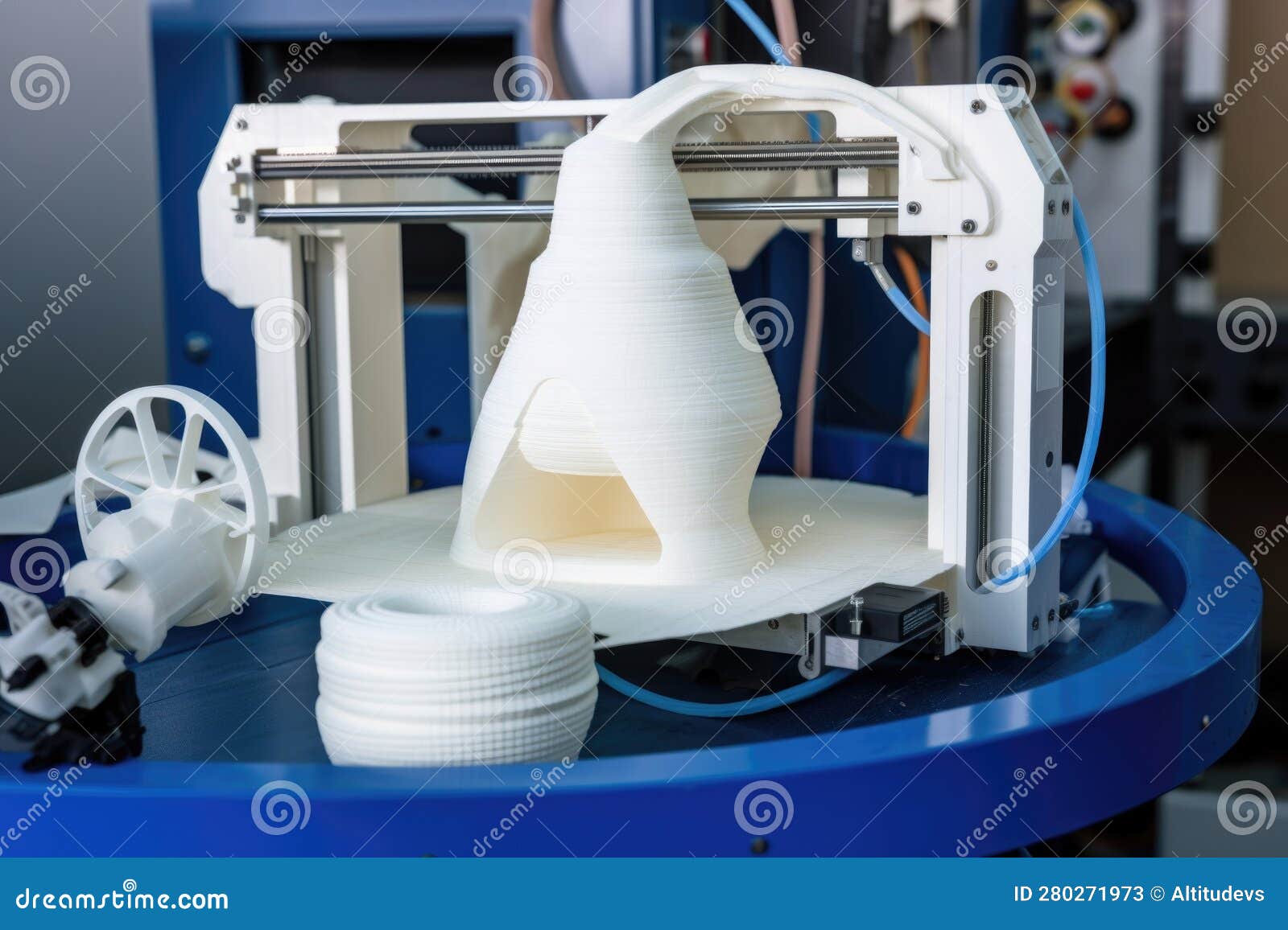 3d Printing Robot, Working with Precision To Create Part of New Product ...