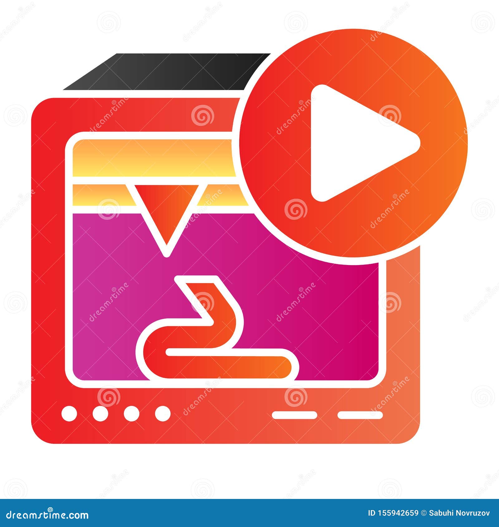 3d Printing Start Flat Icon. Start Printer Button Color Icons in Trendy ...