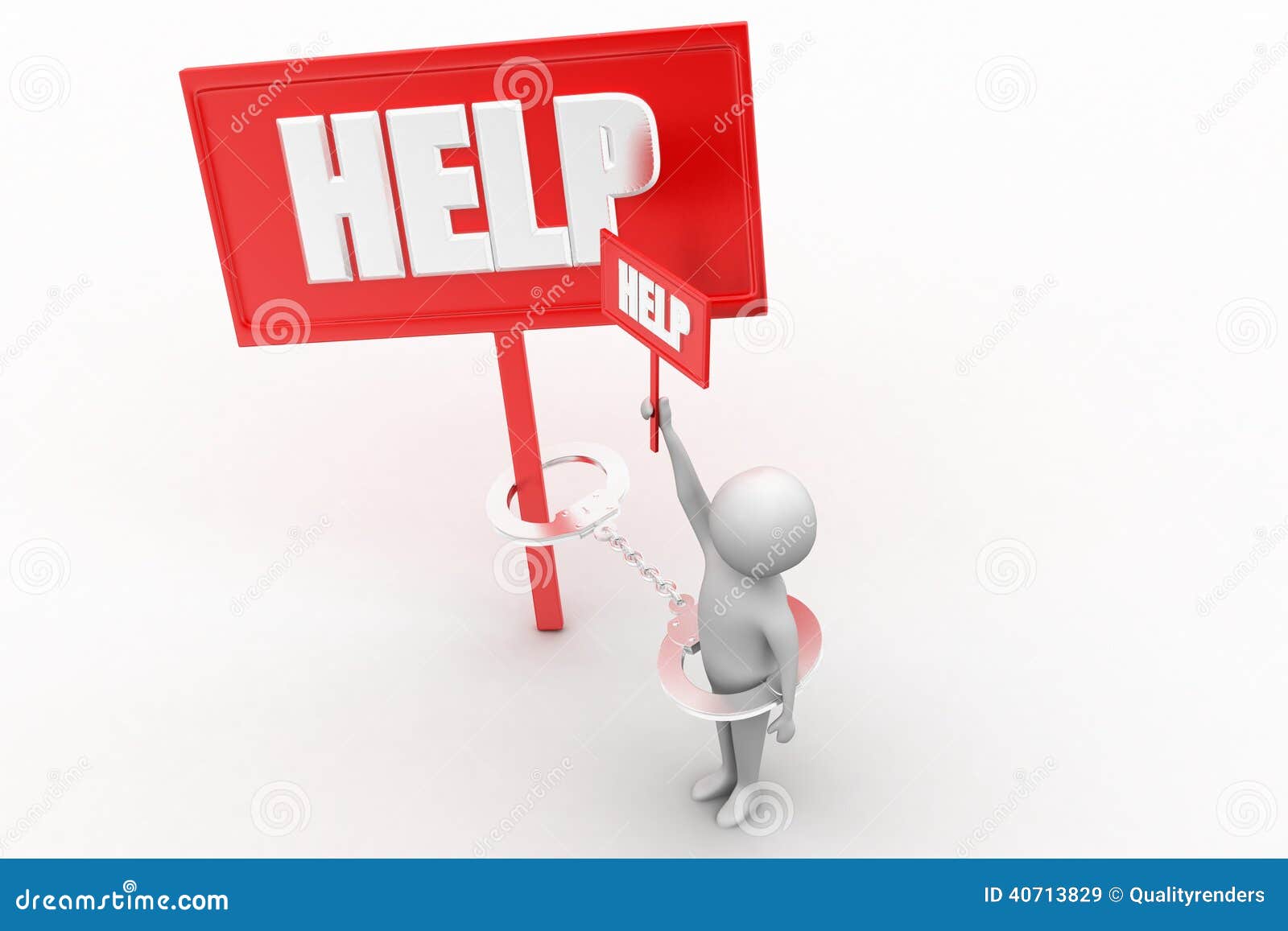 3d prisoner seeking help stock illustration. Illustration of metal ...