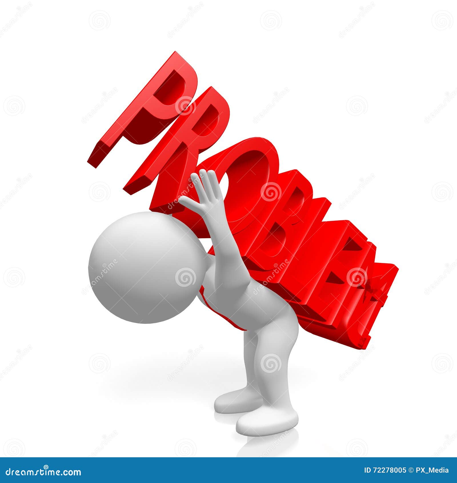 3D problem concept stock illustration. Illustration of analysis - 72278005