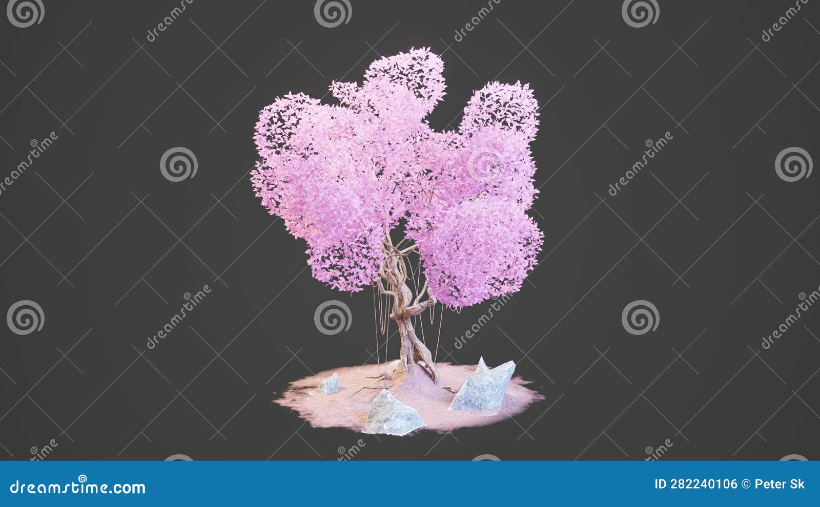 3D Procedural Tree Generators 360 Loop 4k Animation Stock Footage ...