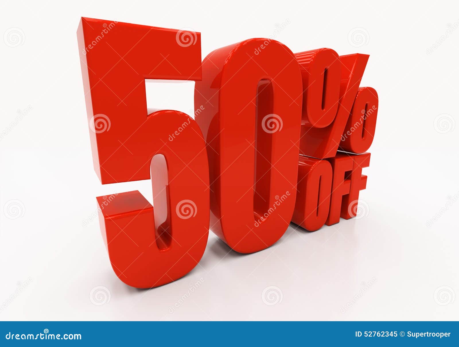 3D 50 procent fotografering för bildbyråer. Bild av rabatter - 52762345
