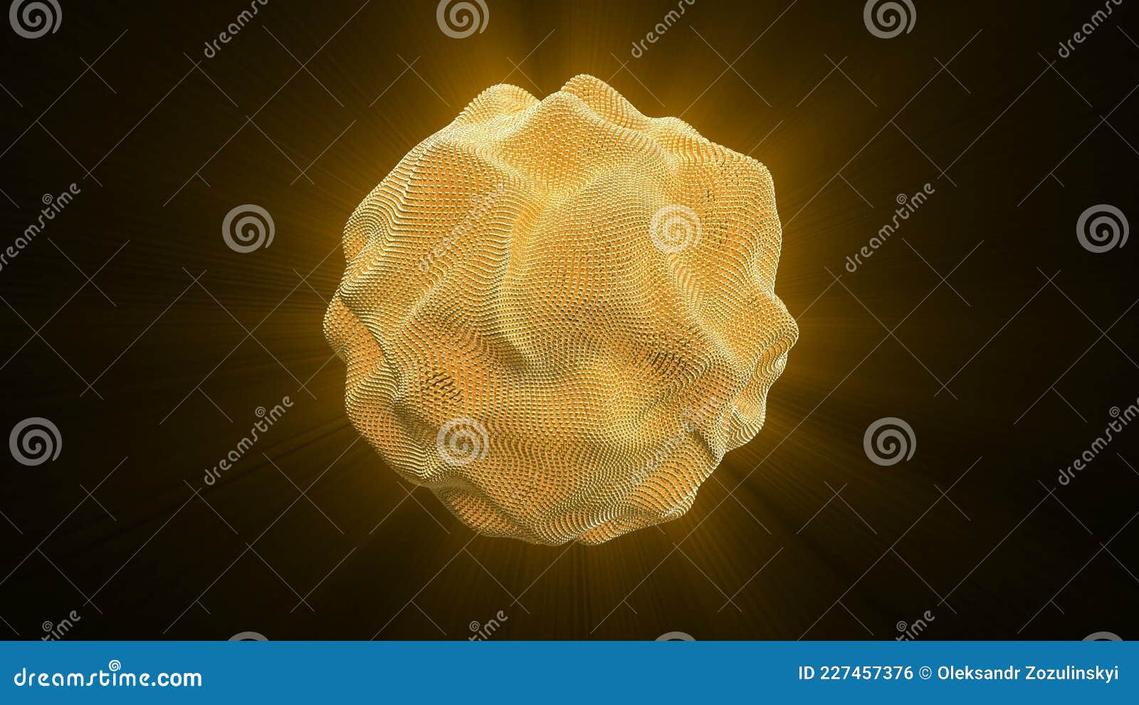 3d Pulsating Glowing Object Shine Energy Able To Loop Seamless Stock ...