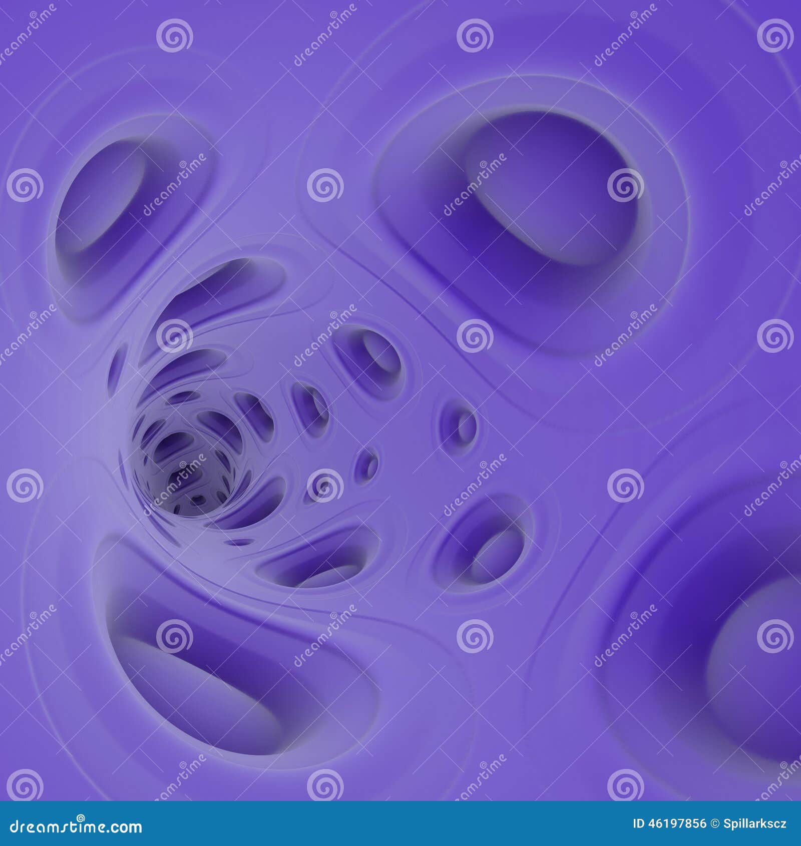 3d Purple Speaker Sound System Tunnel Stock Illustration - Illustration ...