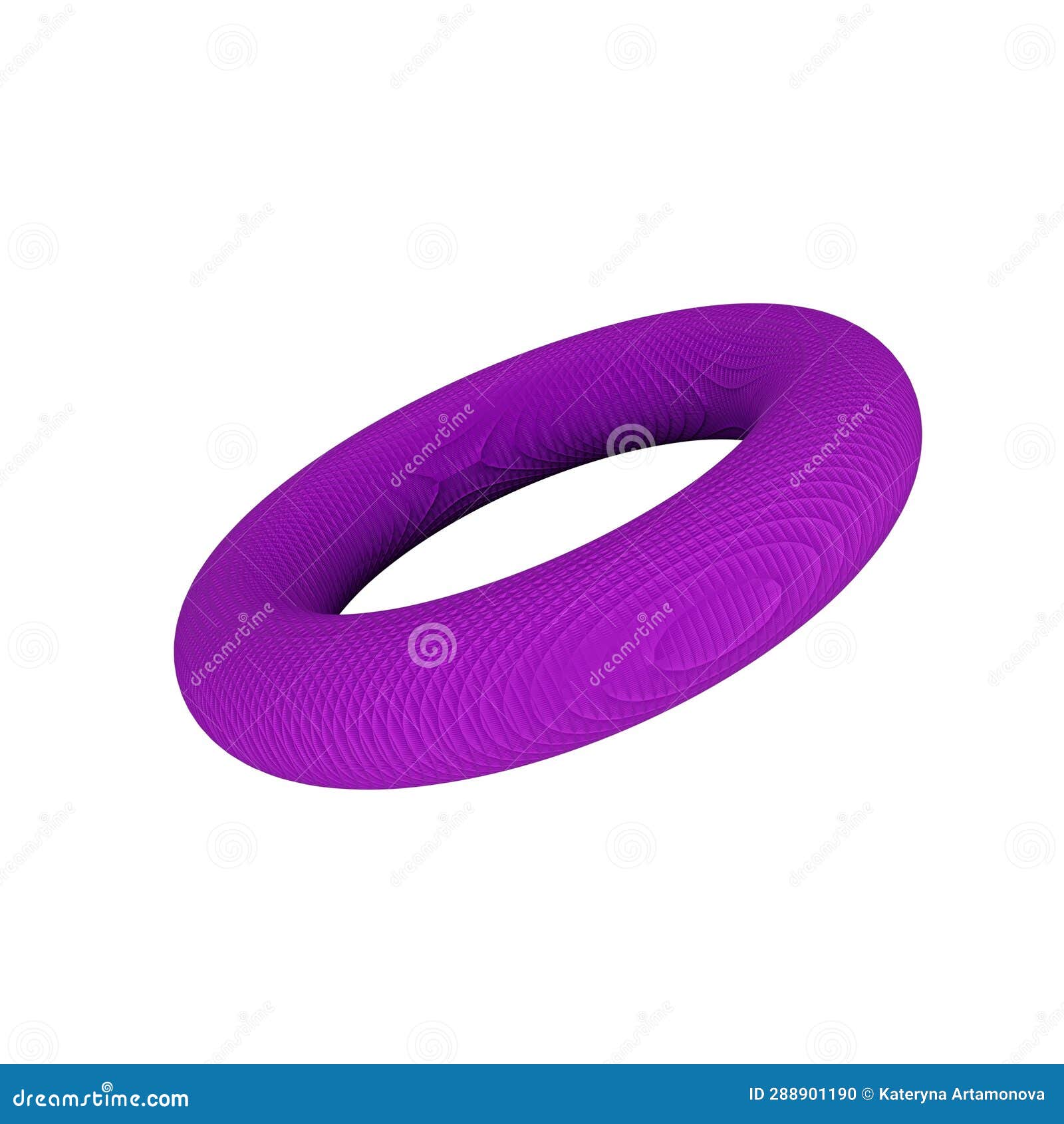 Purple Torus Realistic Composition Vector Illustration | CartoonDealer ...