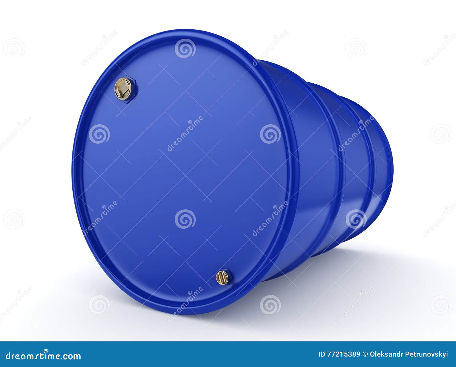 3D que rende o tambor azul ilustração stock. Ilustração de diesel ...