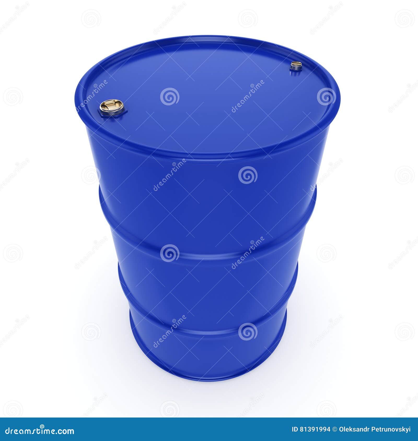 3D que rende o tambor azul ilustração stock. Ilustração de ...