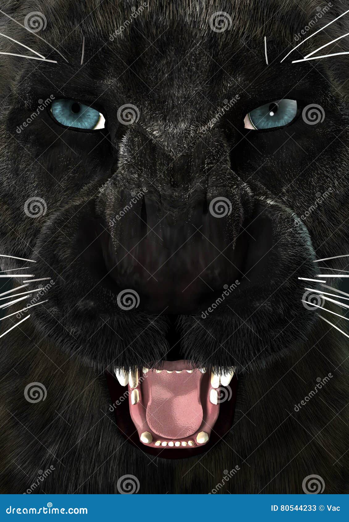 3D Que Rende a Pantera Preta Imagem de Stock - Imagem de pantera, olhar ...