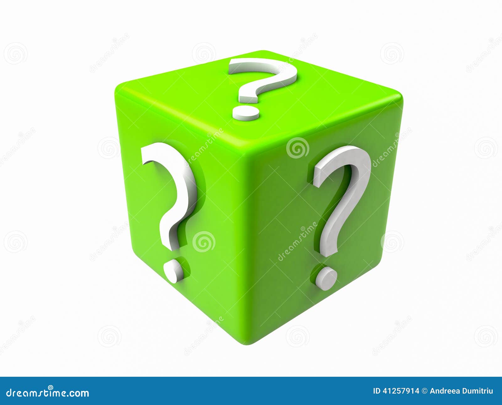 3D Question Cube stock illustration. Illustration of cube - 41257914