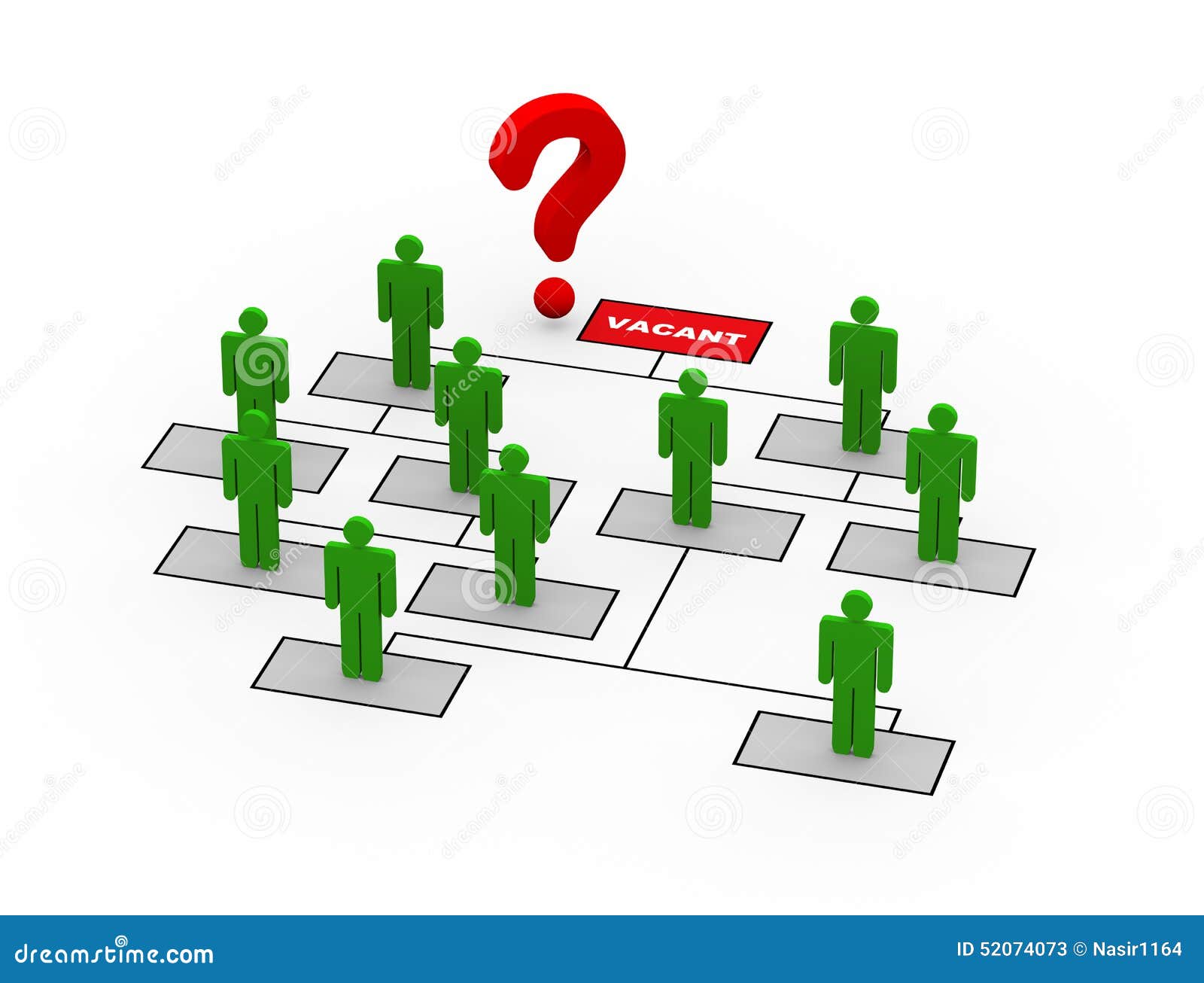 3d Question Mark Ceo Vacant Position Stock Illustration - Illustration ...