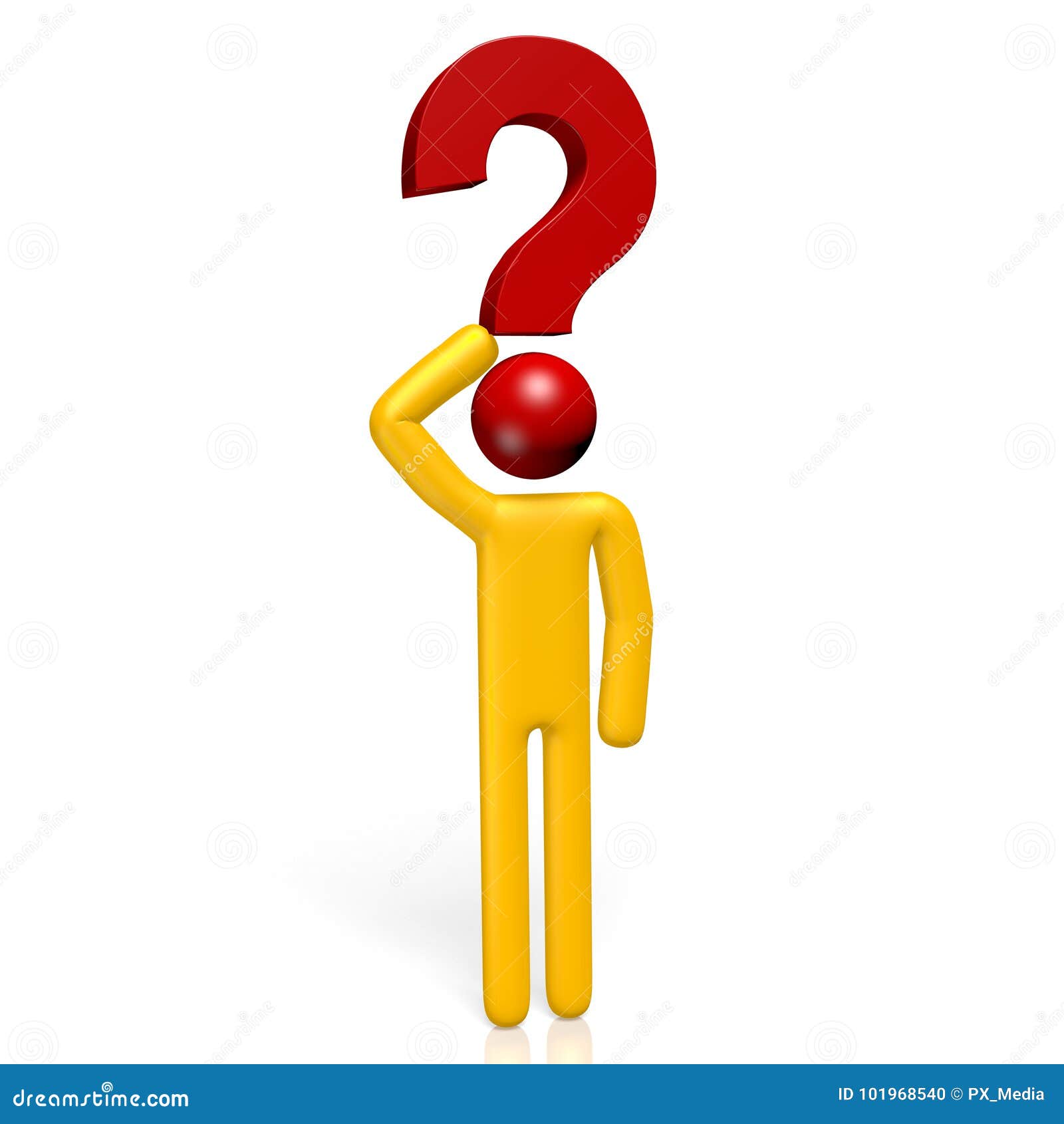 3D question mark concept stock illustration. Illustration of ...