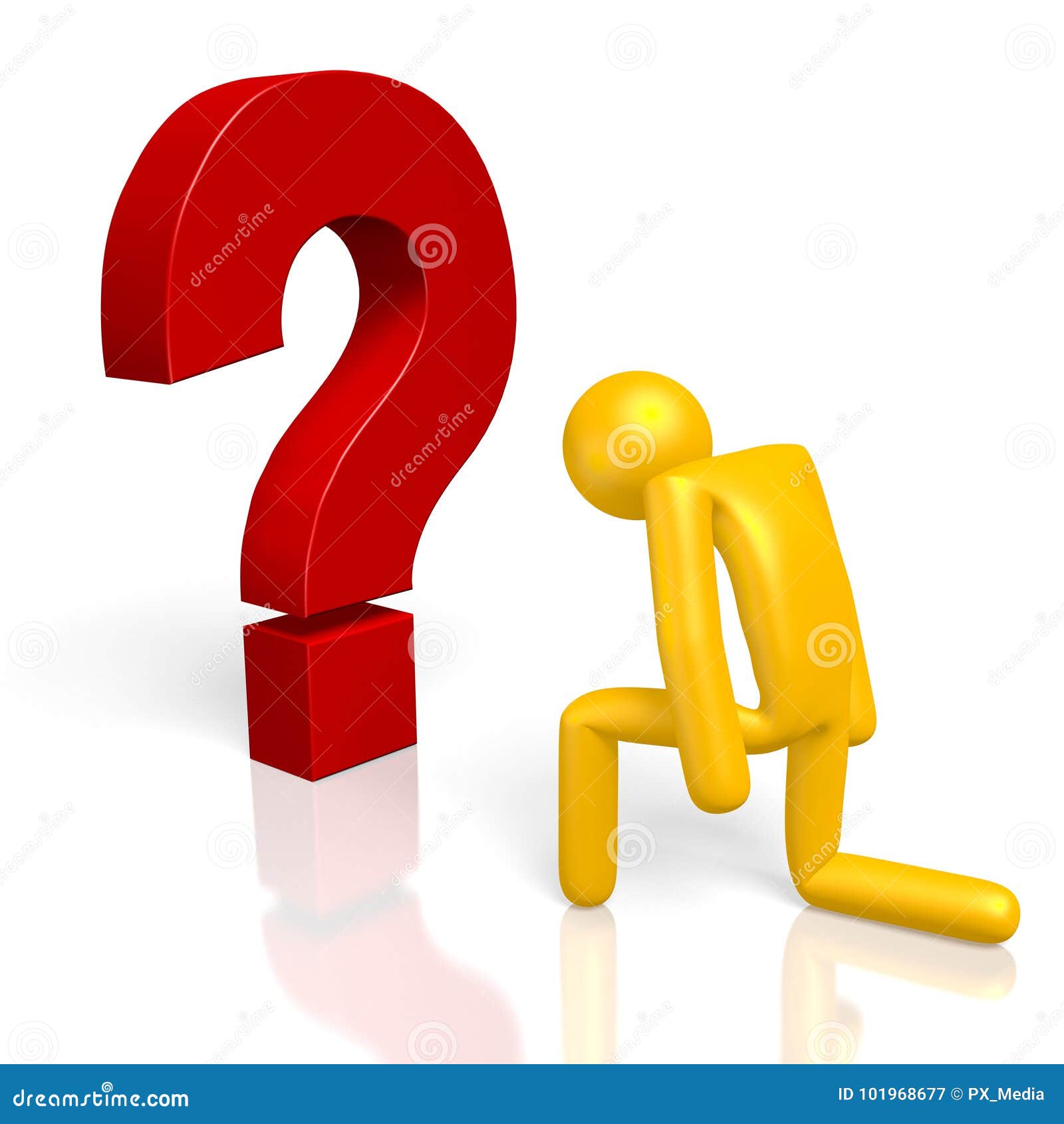 3D question mark concept stock illustration. Illustration of cartoon ...