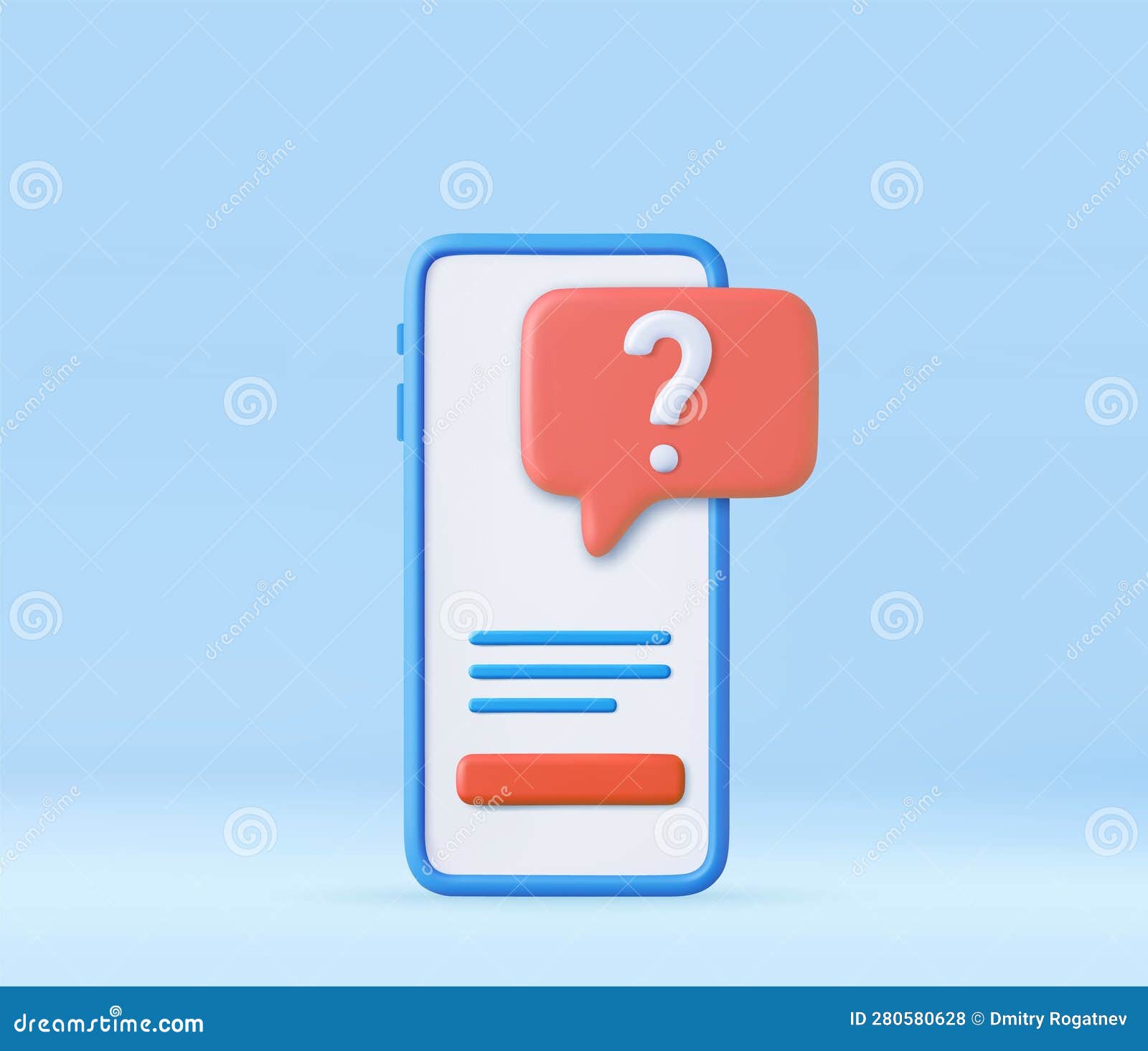 3d Question Mark Icon and Question Button Stock Vector - Illustration ...