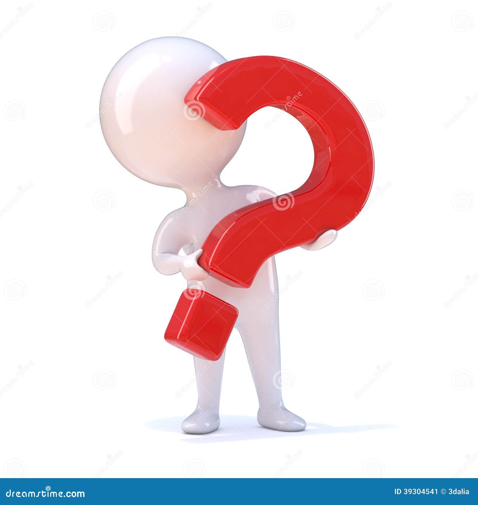 3d Question mark man stock illustration. Illustration of mystery - 39304541
