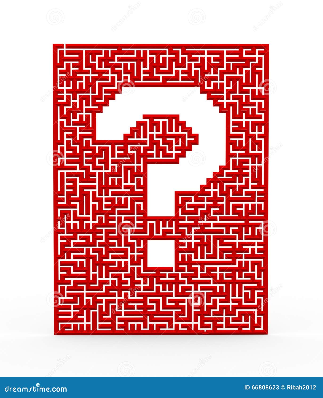3d Question Mark Maze Royalty-Free Illustration | CartoonDealer.com ...
