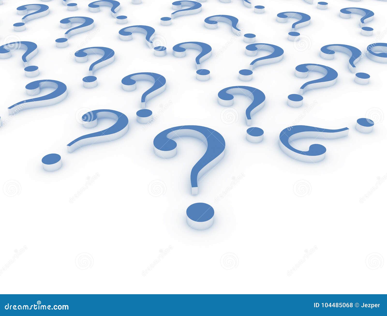 3D question marks stock illustration. Illustration of brochure - 104485068