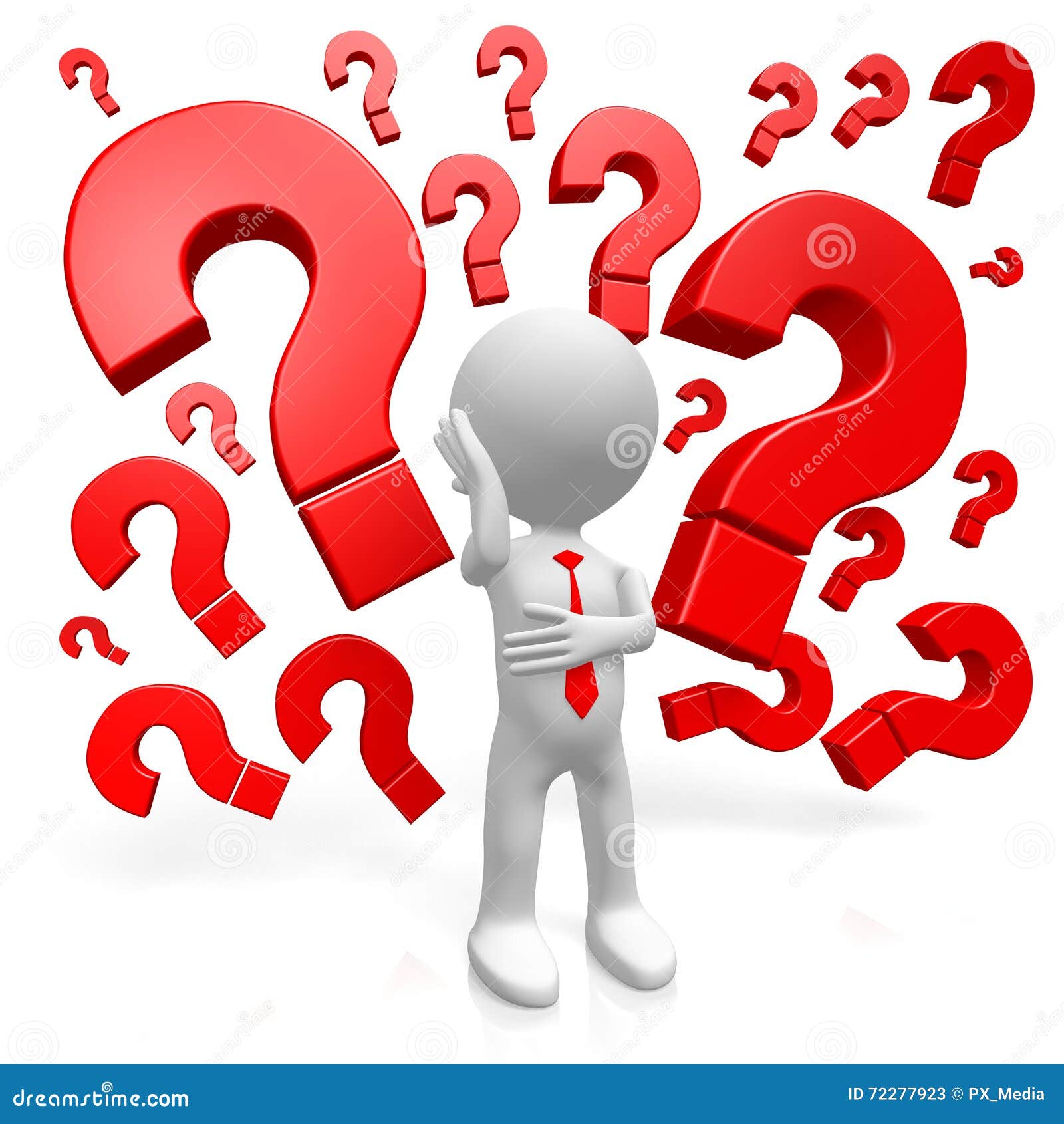 3D question marks concept stock illustration. Illustration of three ...