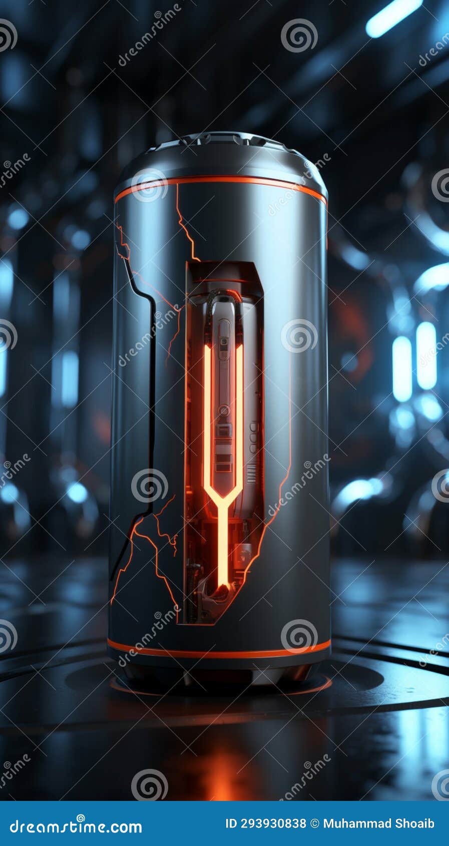 3D Quick Charge Battery Meets Futuristic Tech Backdrop in Stunning 3D ...