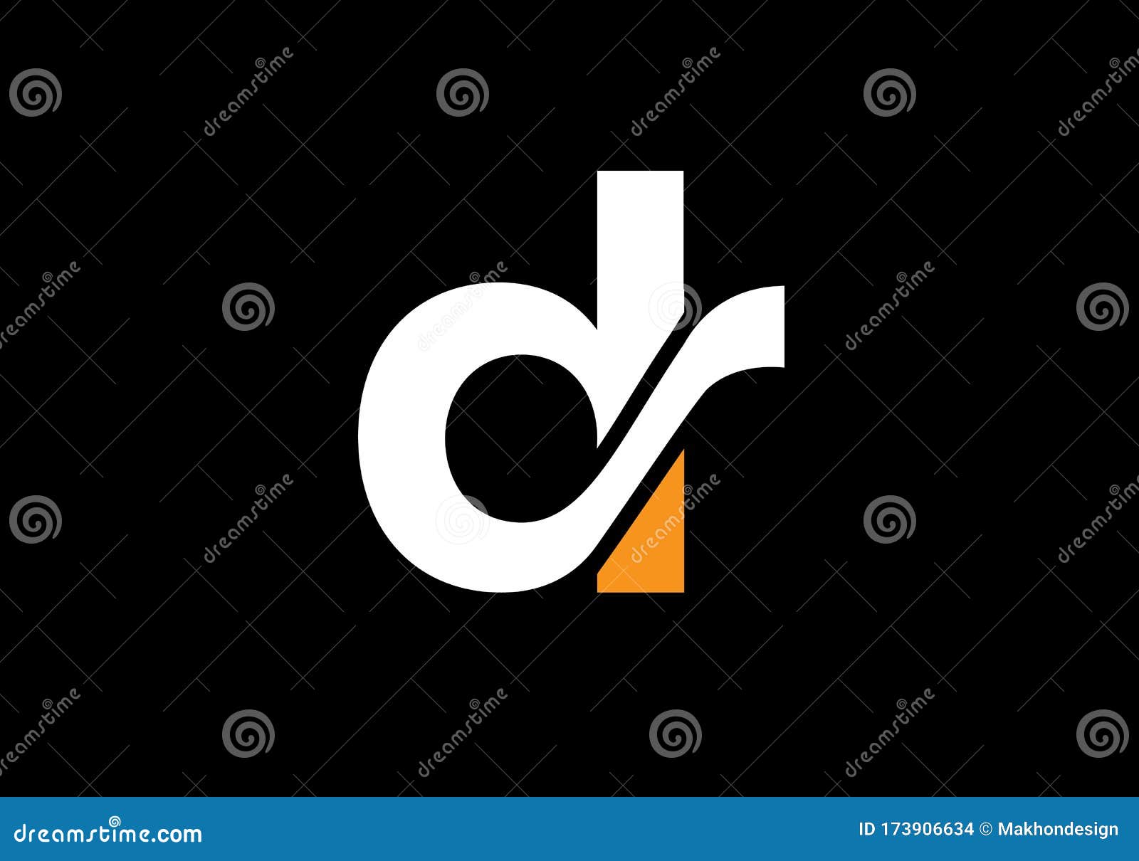 D R Initial Letter Logo Design, Creative Modern Letters Vector Icon ...