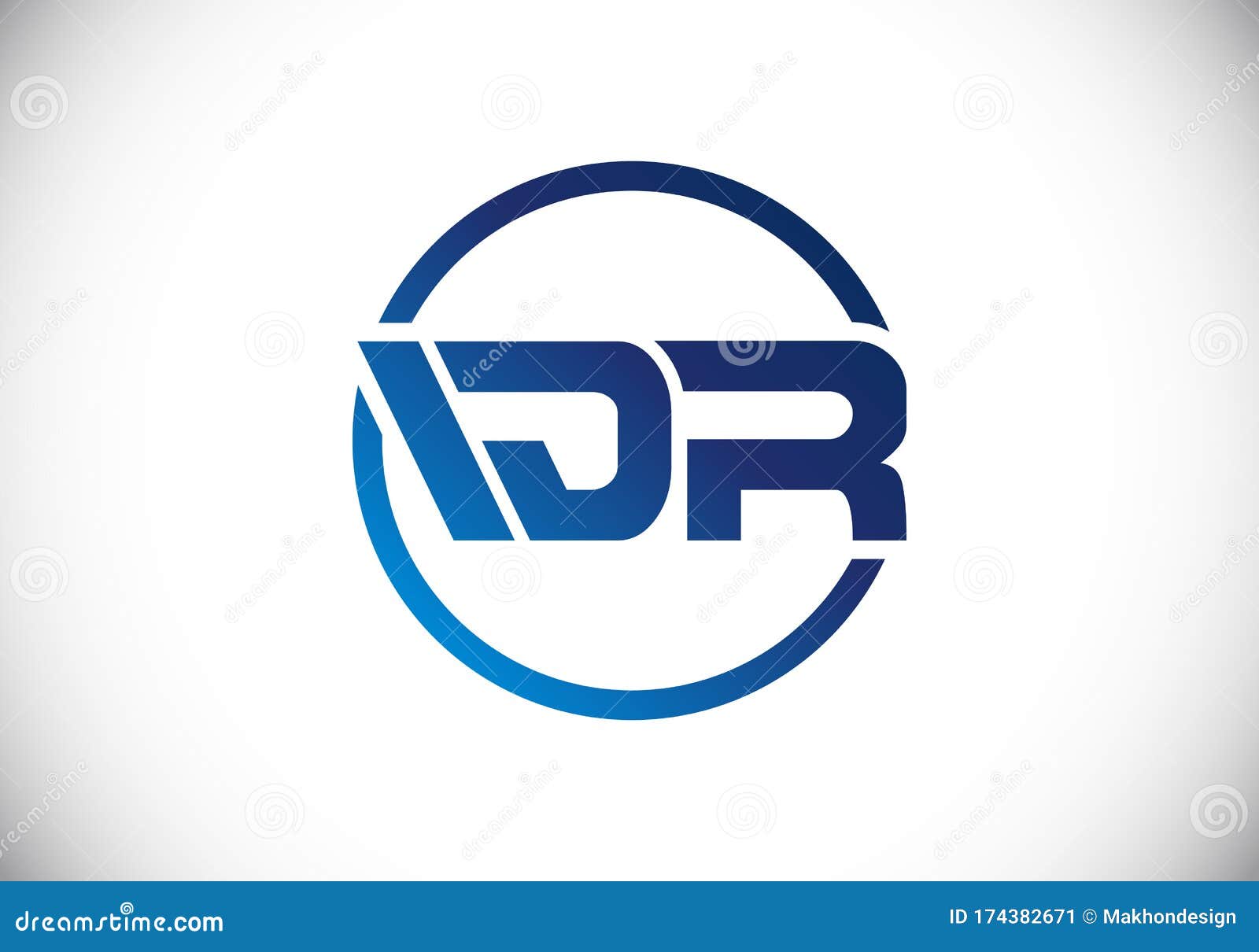 D R Initial Letter Logo Design, Creative Modern Letters Vector Icon ...