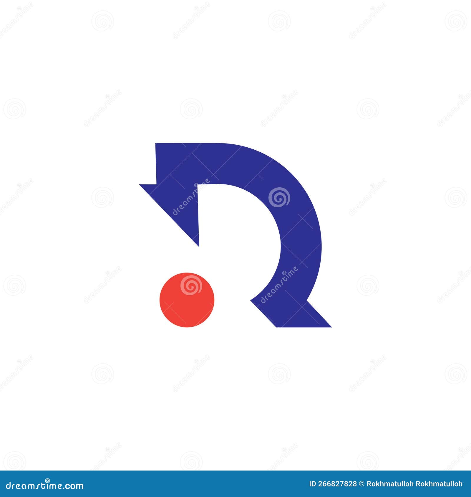 D.R Letter Logo Design Template Vector Illustration Vector Stock Vector ...