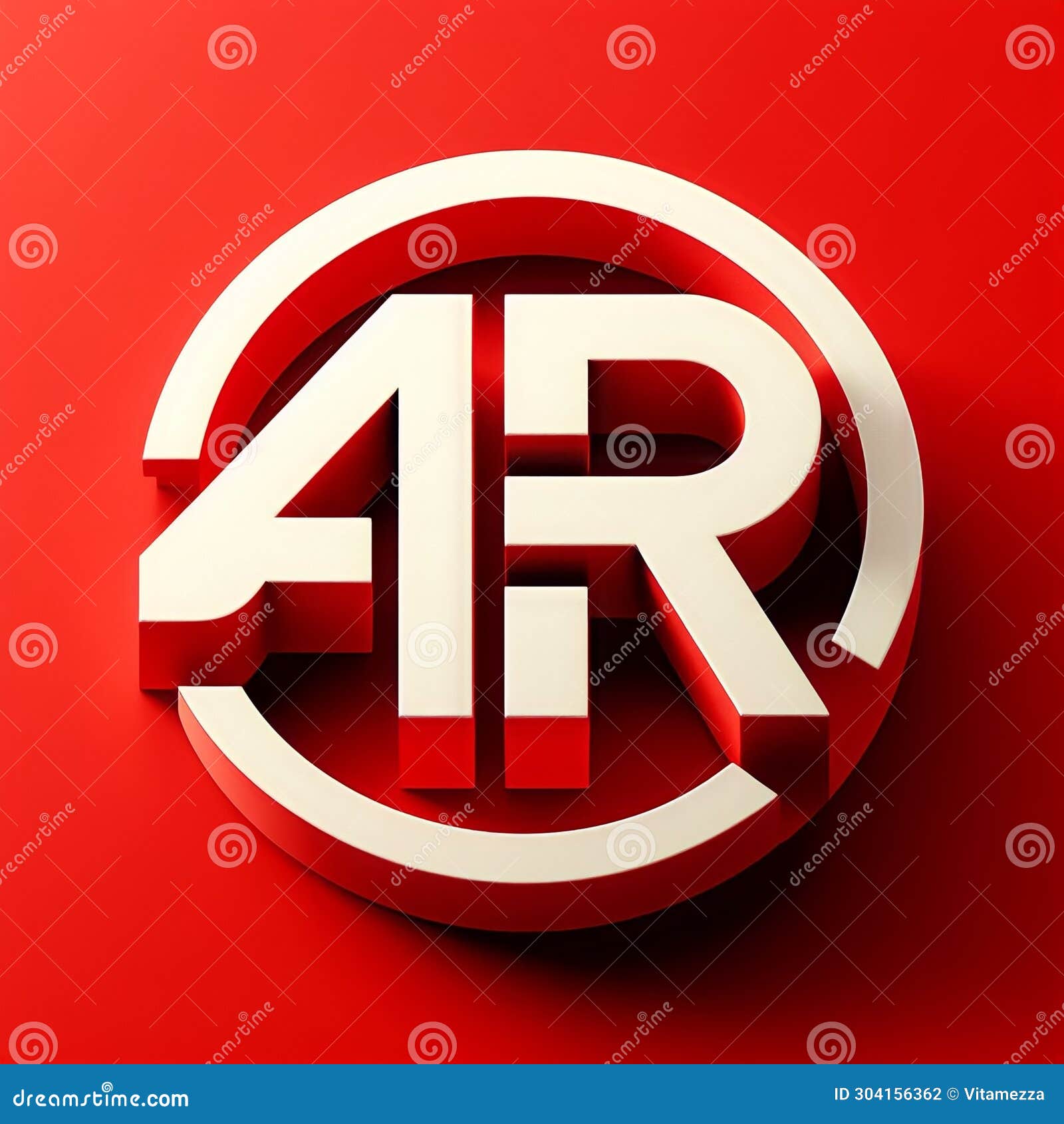 3D a and R logo stock illustration. Illustration of design - 304156362