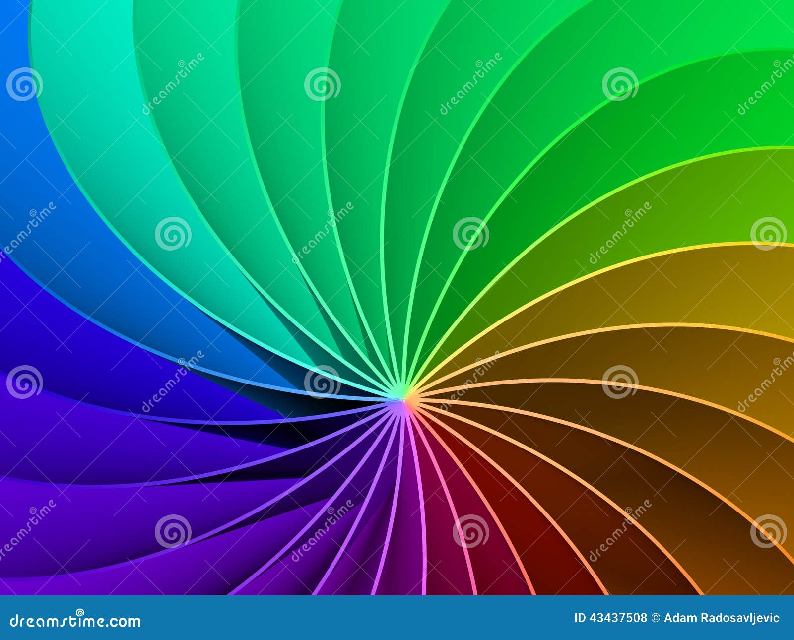3d Rainbow Spectrum Background Stock Illustration - Illustration of ...