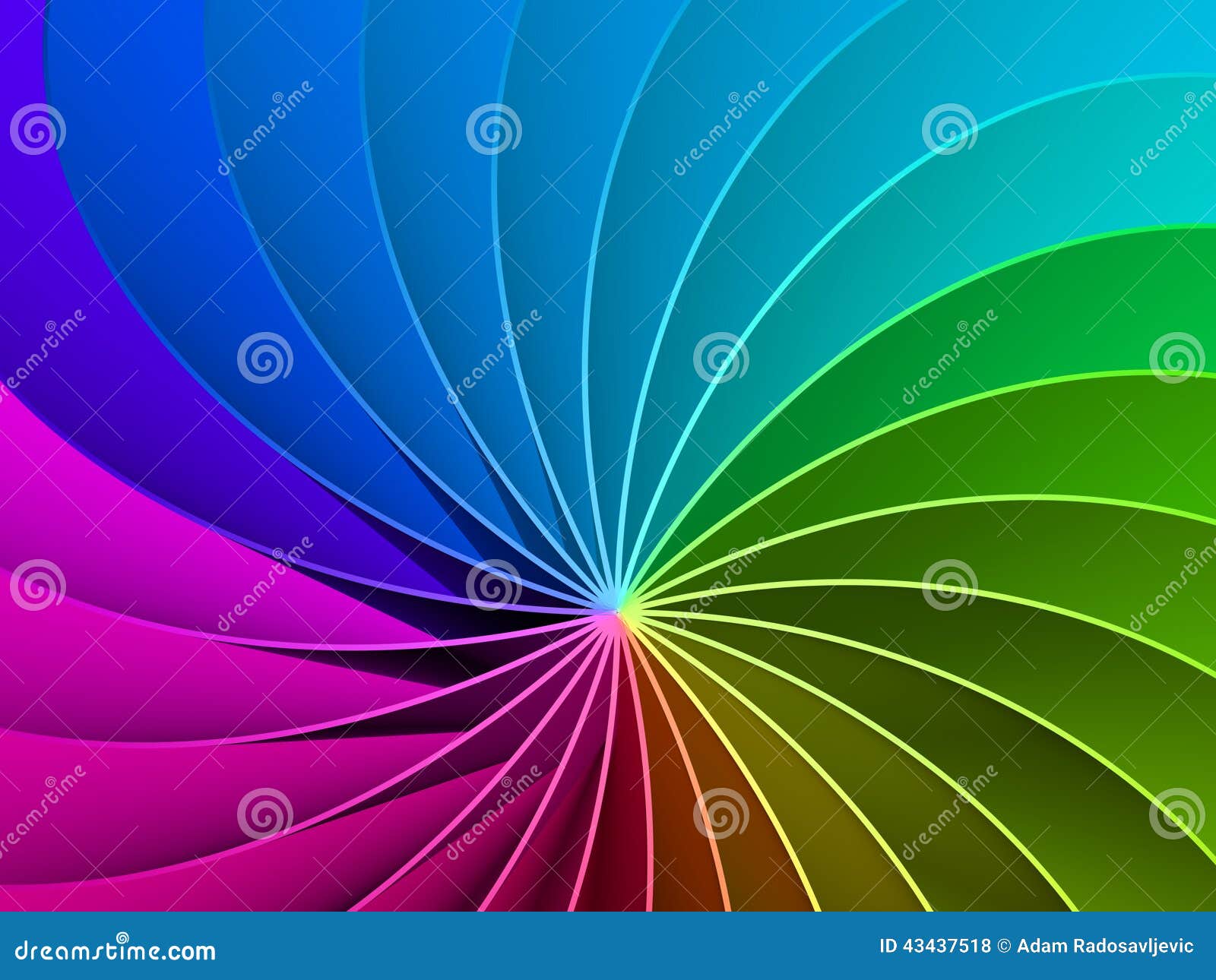3d Rainbow Spectrum Background Stock Illustration - Illustration of ...