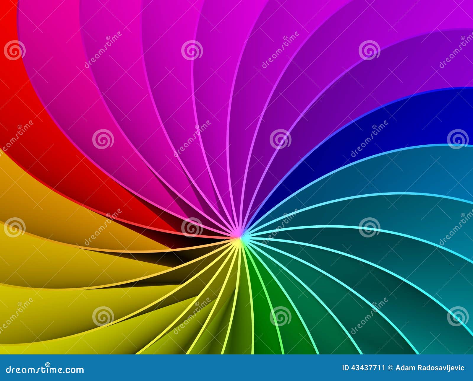 3d Rainbow Spectrum Background Stock Illustration - Illustration of ...