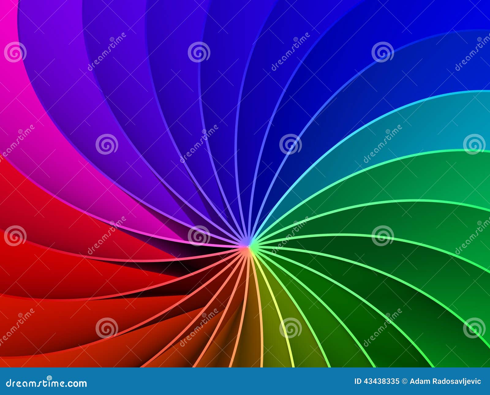 3d Rainbow Spectrum Background Stock Illustration - Illustration of ...