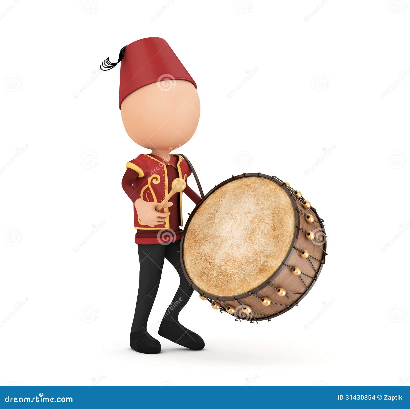 Ramadan Drummer Silhouettes Vector Illustration | CartoonDealer.com ...