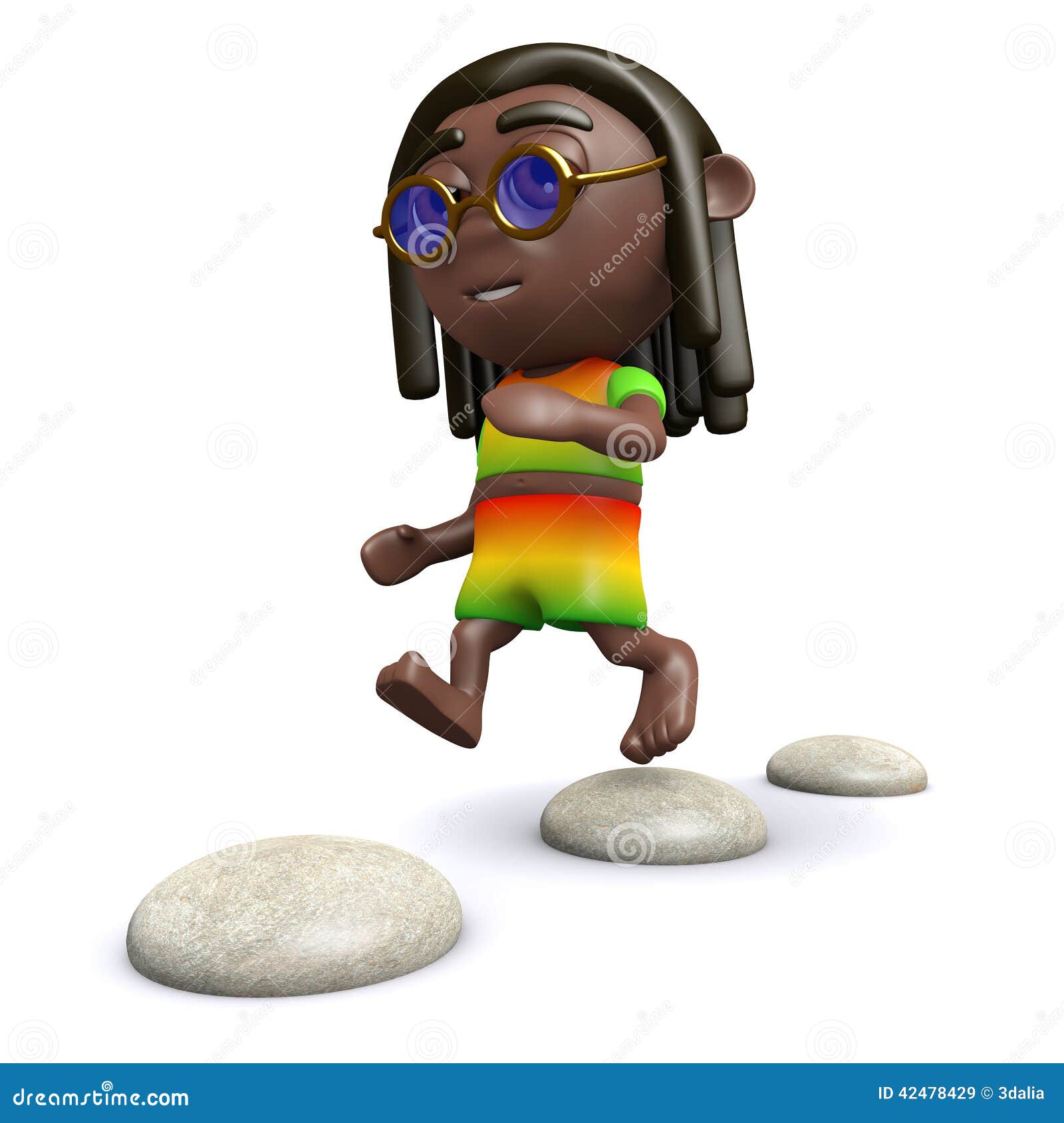 Cartoon Rastaman