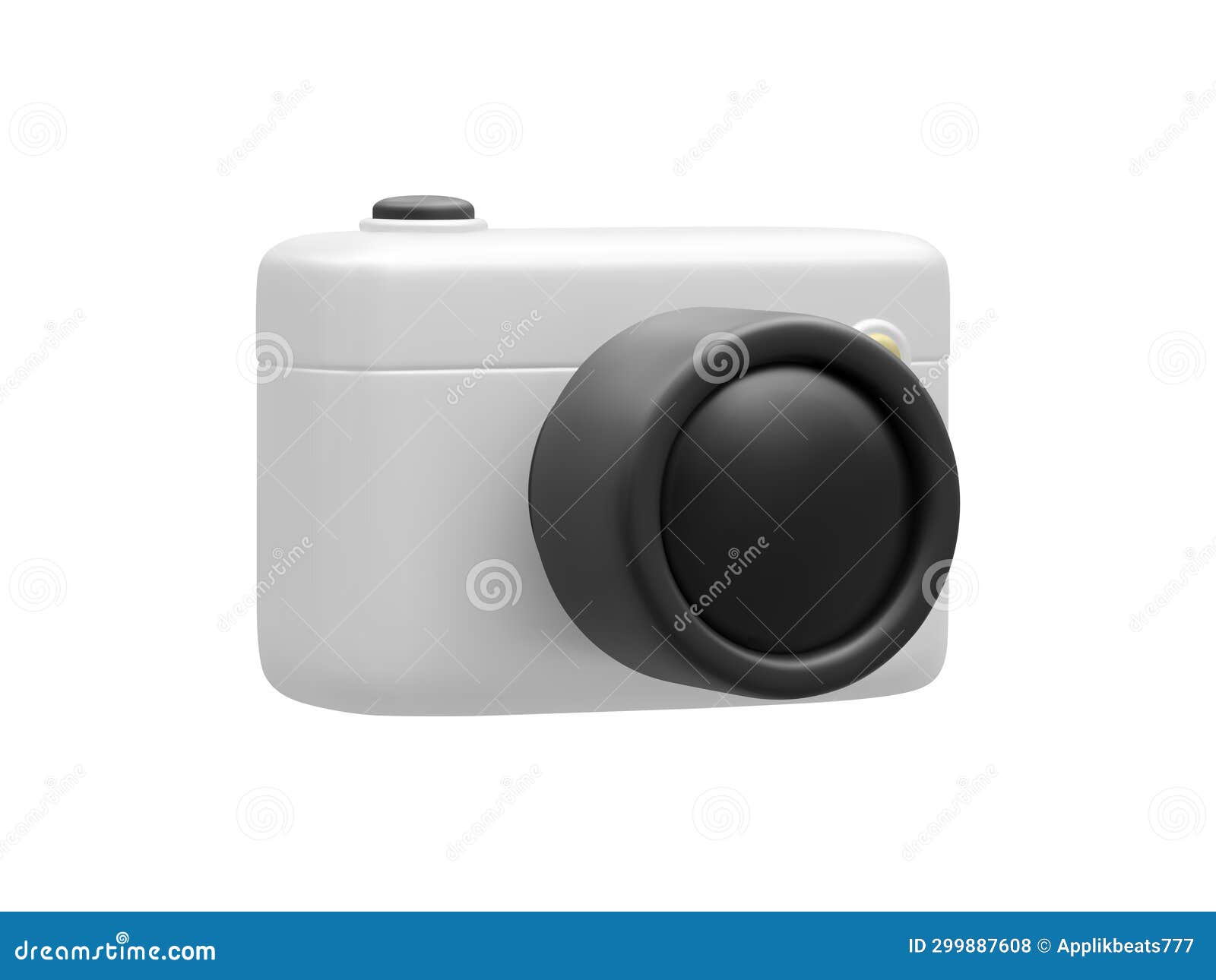 3d Realistic Camera Isolated on White Background. Vector Illustration ...