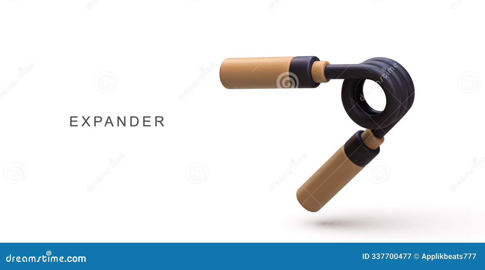 3d Realistic Carpal Expander On White Background. Vector Illustration ...