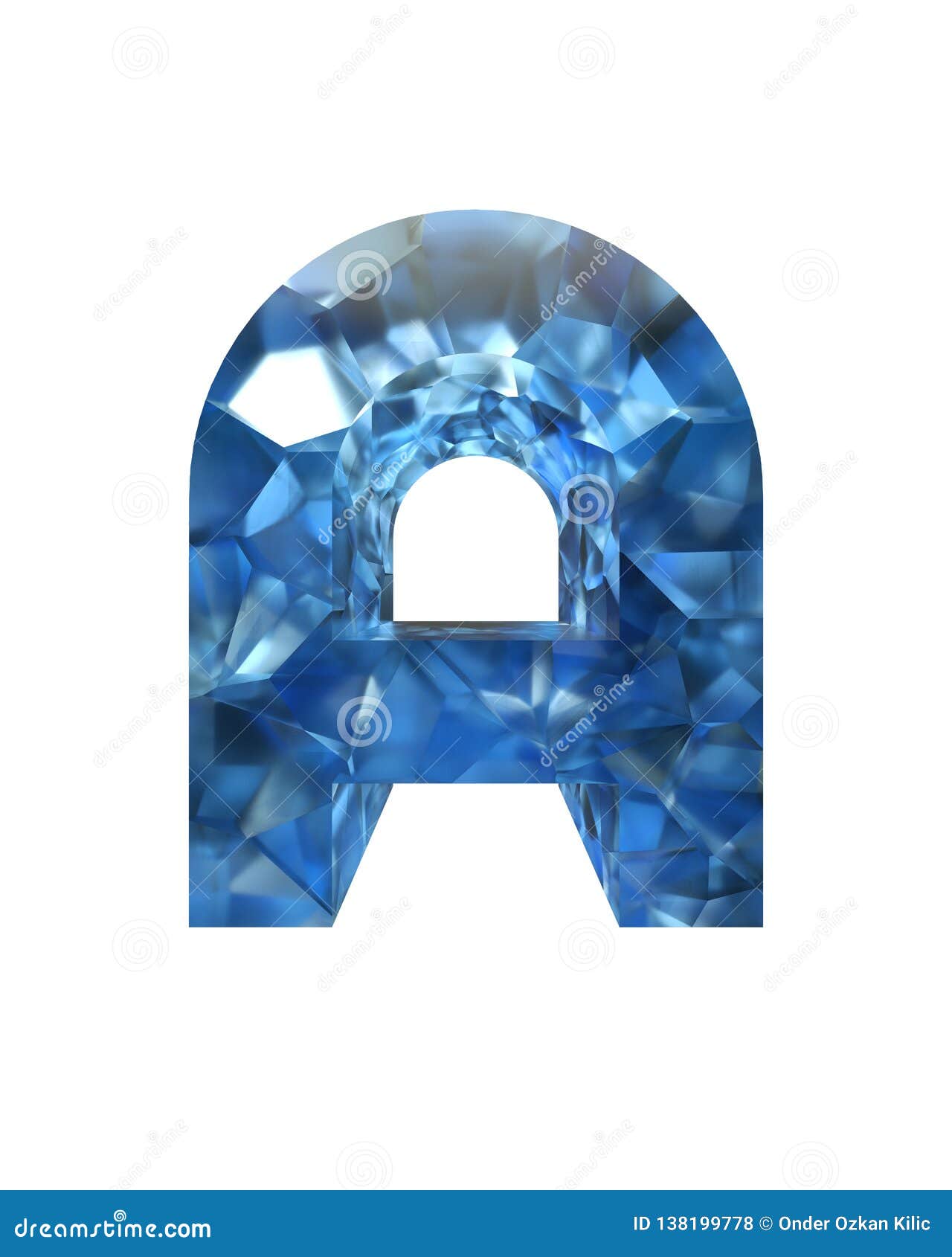 3d Realistic Crystal Alphabet. Elegant Alphabet. 3d Renderings Stock ...