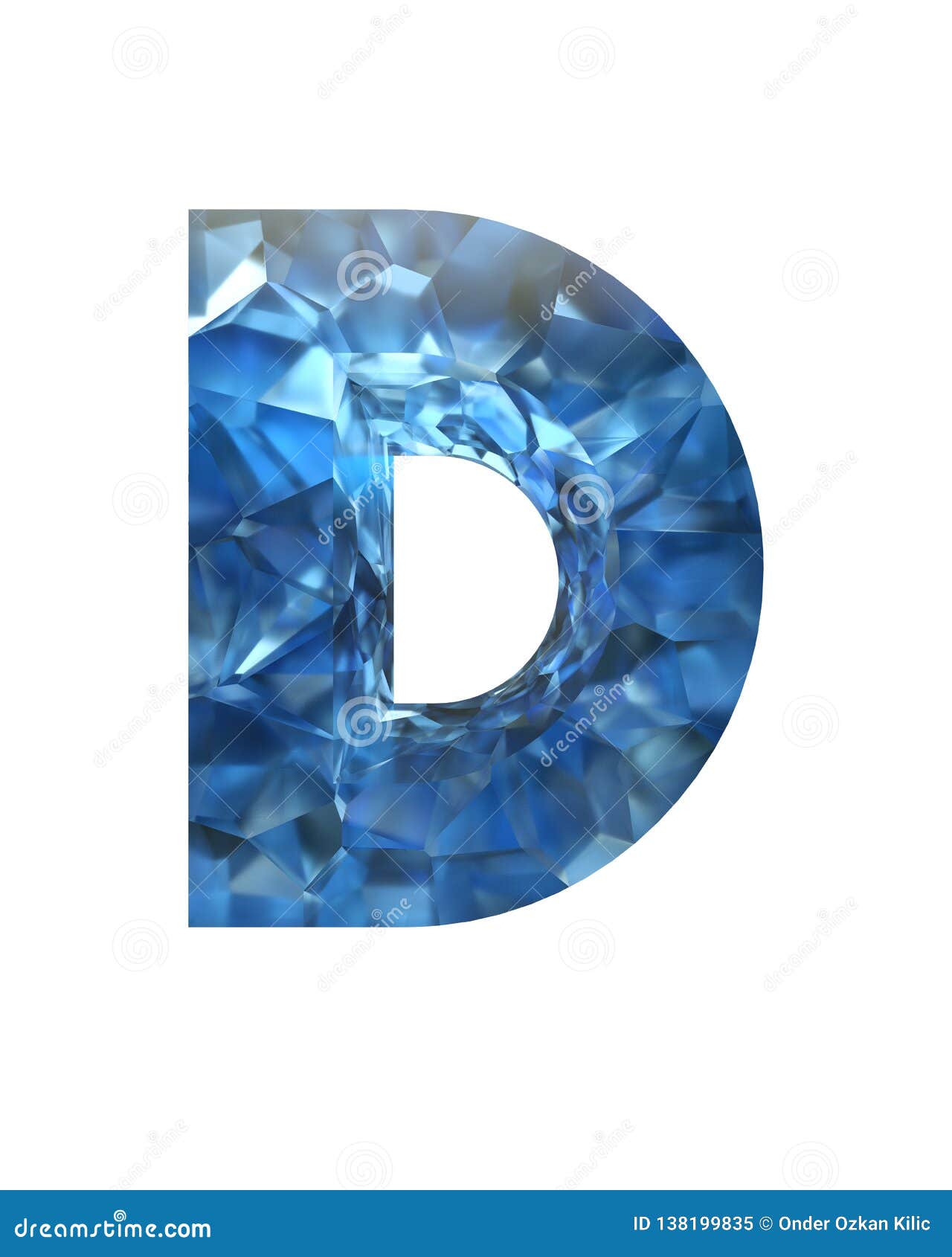 3d Realistic Crystal Alphabet. Elegant Alphabet. 3d Renderings Stock ...