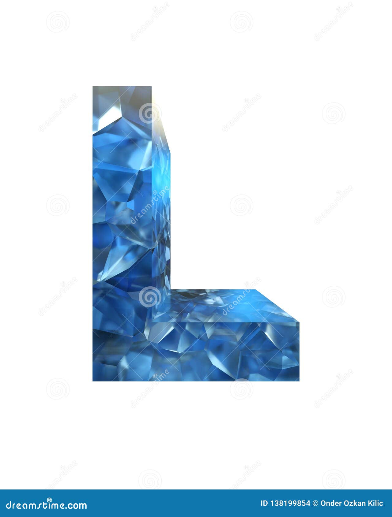 3d Realistic Crystal Alphabet. Elegant Alphabet. 3d Renderings Stock ...