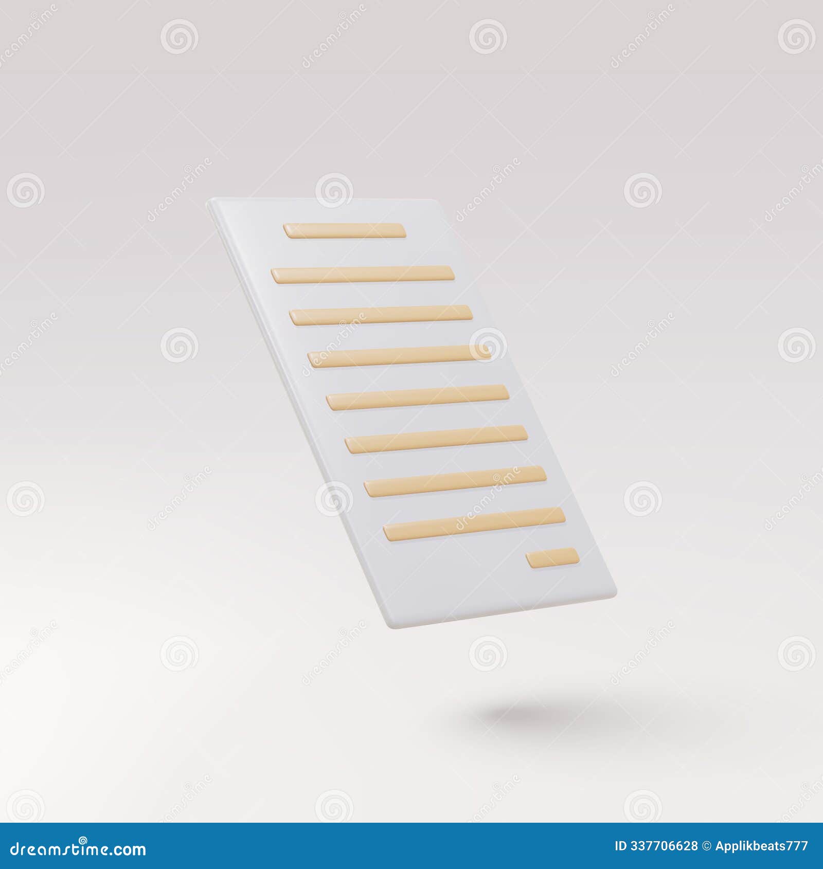 3d Realistic Documents Icon. Paper Sheets. Vector Illustration Stock ...