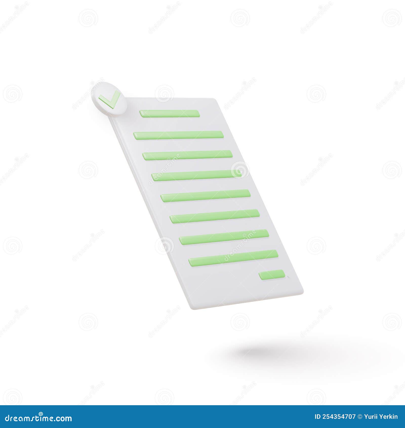 3d Realistic Documents Icon. Stack of Paper Sheets. a Confirmed or ...