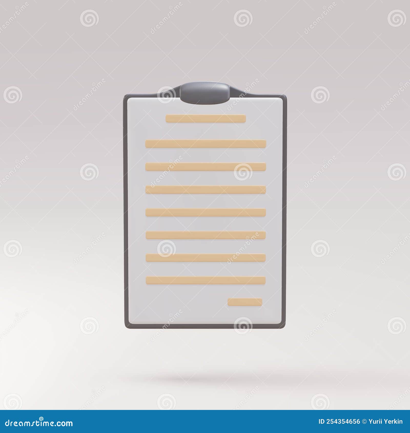 3d Realistic Documents Icon. Vector Illustration Stock Vector ...
