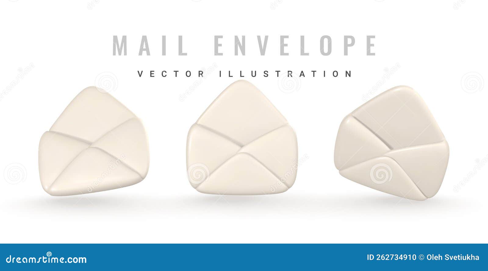 3d Realistic Envelope. Open Mail Envelope. Online Email Concept Stock ...