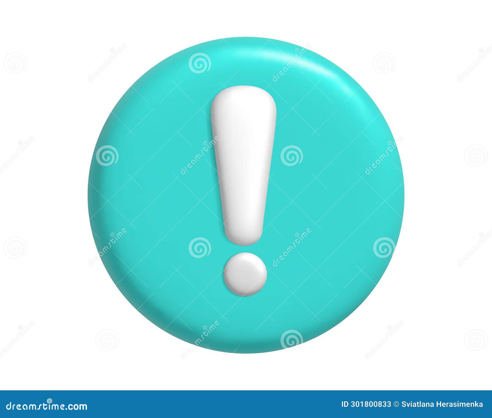 3d Realistic Exclamation Mark. Vector Illustration Stock Vector ...