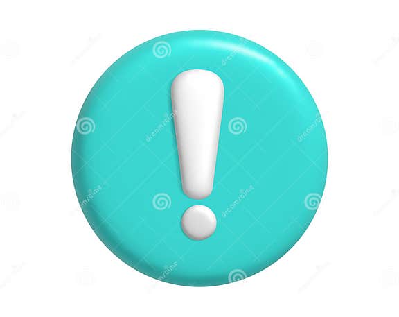 3d Realistic Exclamation Mark. Vector Illustration Stock Vector ...
