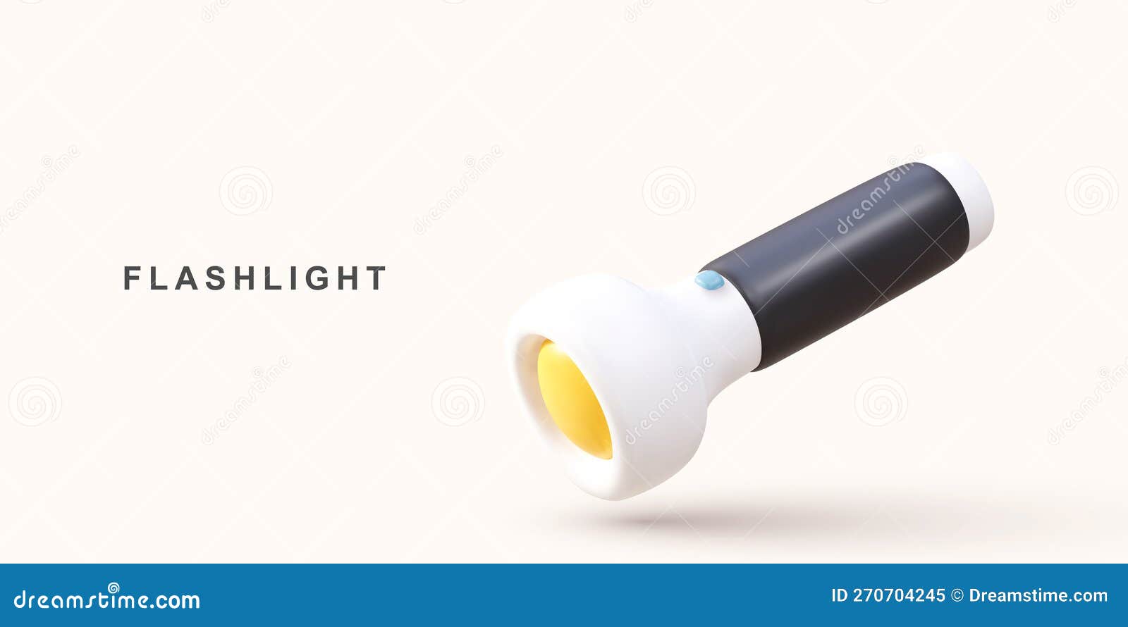 3d Realistic Flashlight. Vector Illustration Stock Vector ...