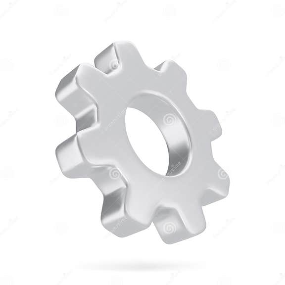 3d Realistic Gear Icon Vector Illustration Stock Illustration ...