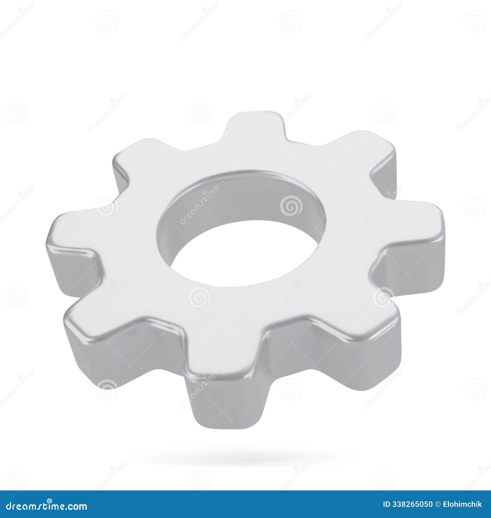 3d Realistic Gear Icon Vector Illustration Stock Illustration ...