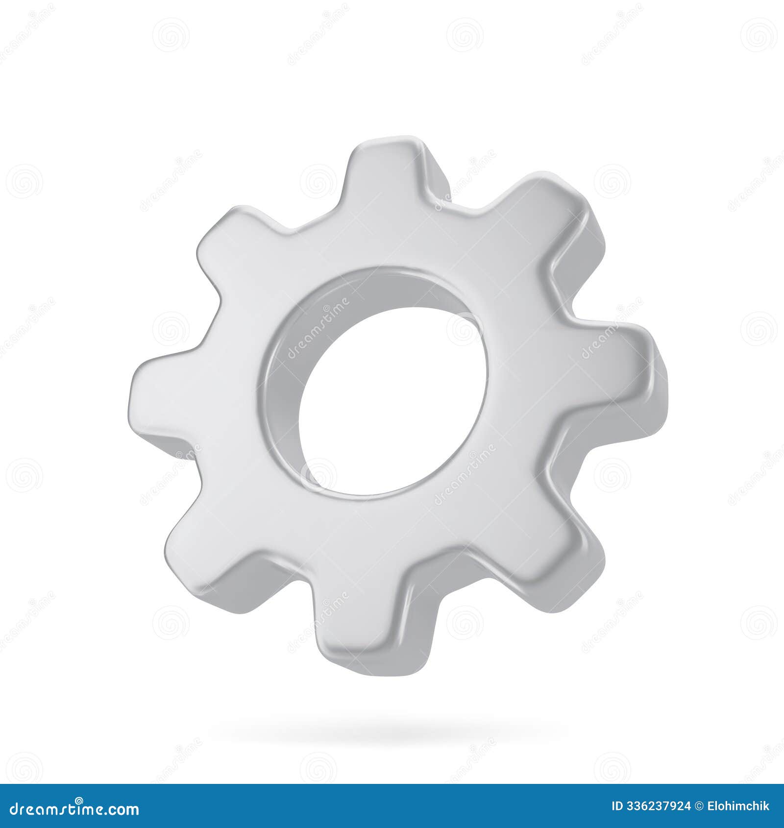 3d Realistic Gear Icon Vector Illustration Stock Illustration ...